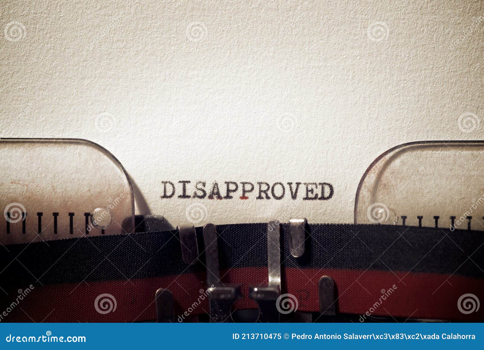 Disapproved concept view stock image. Image of rejection - 213710475