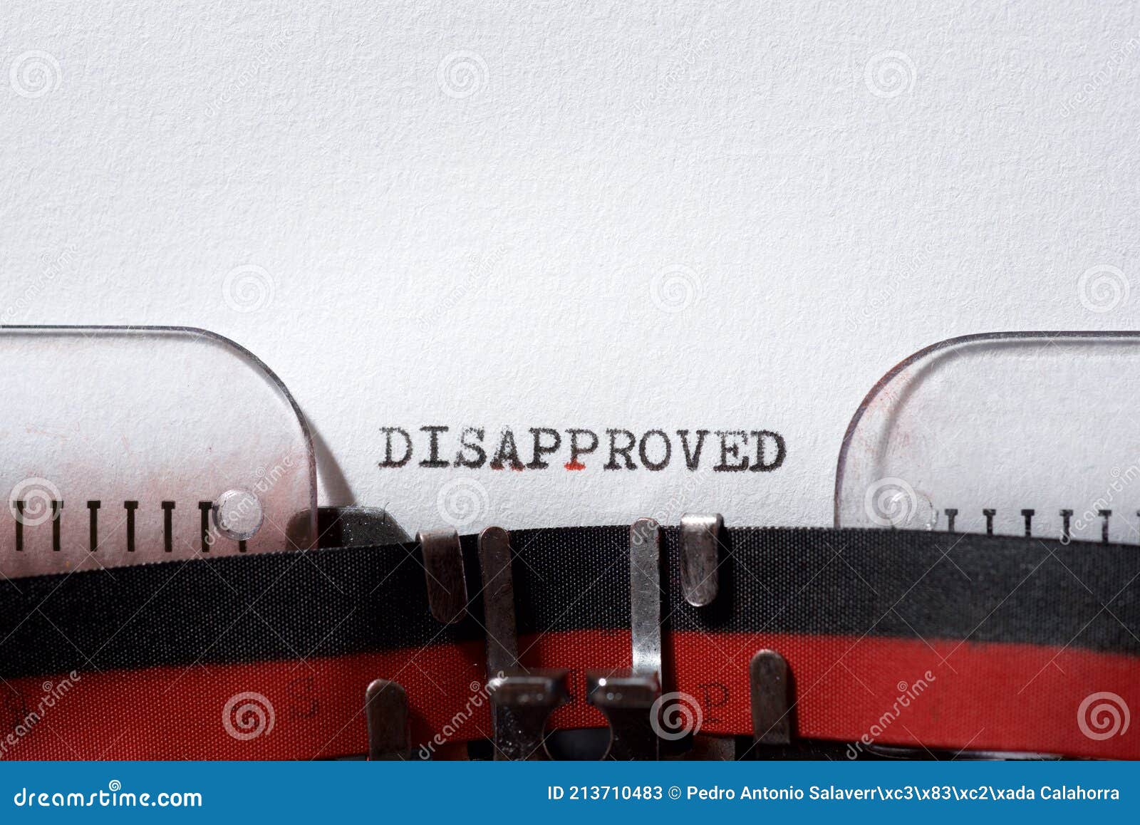 Disapproved concept view stock image. Image of idea - 213710483