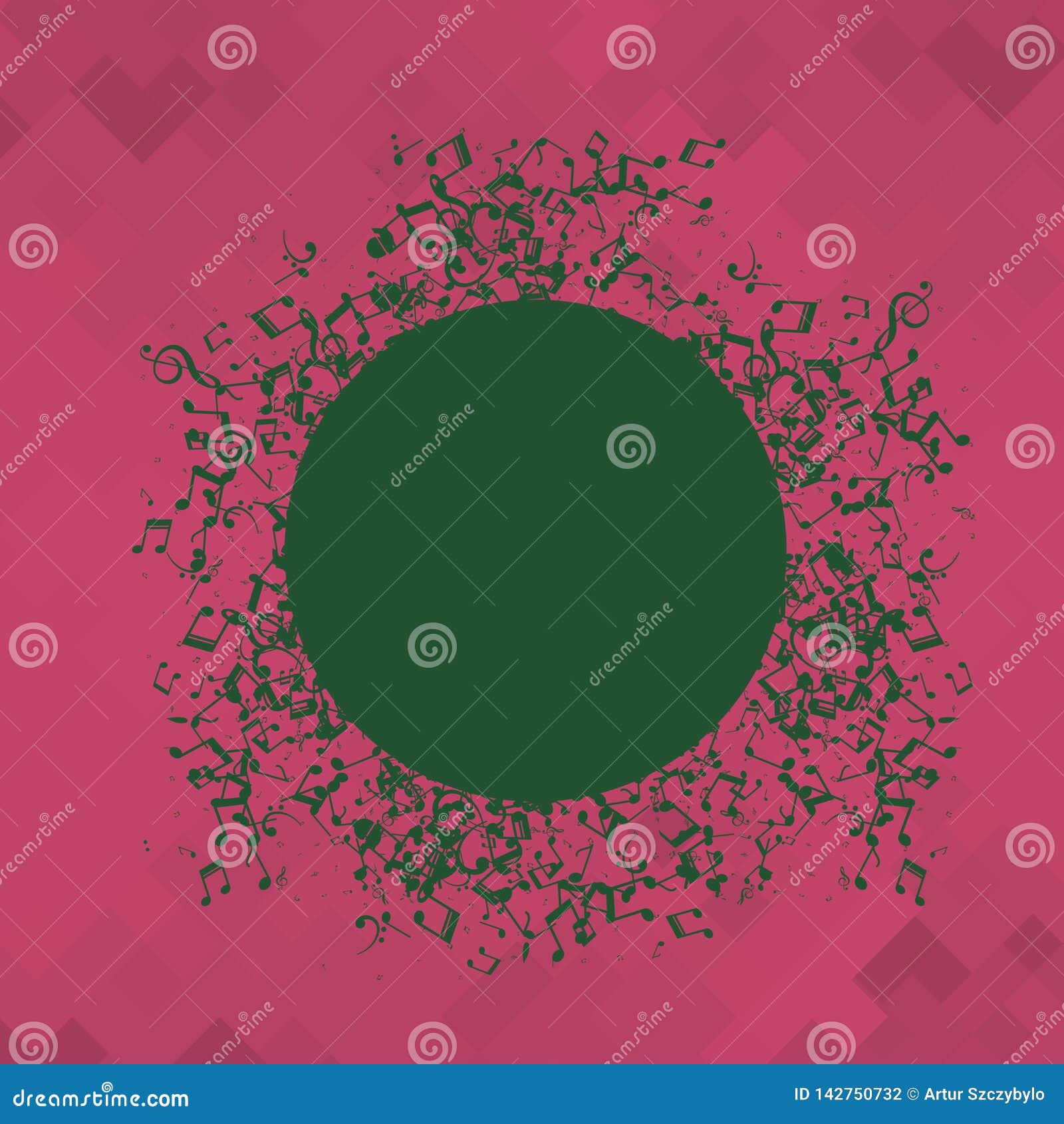 Disarrayed And Jumbled Musical Notes Icon Overlapping And Surrounding ...