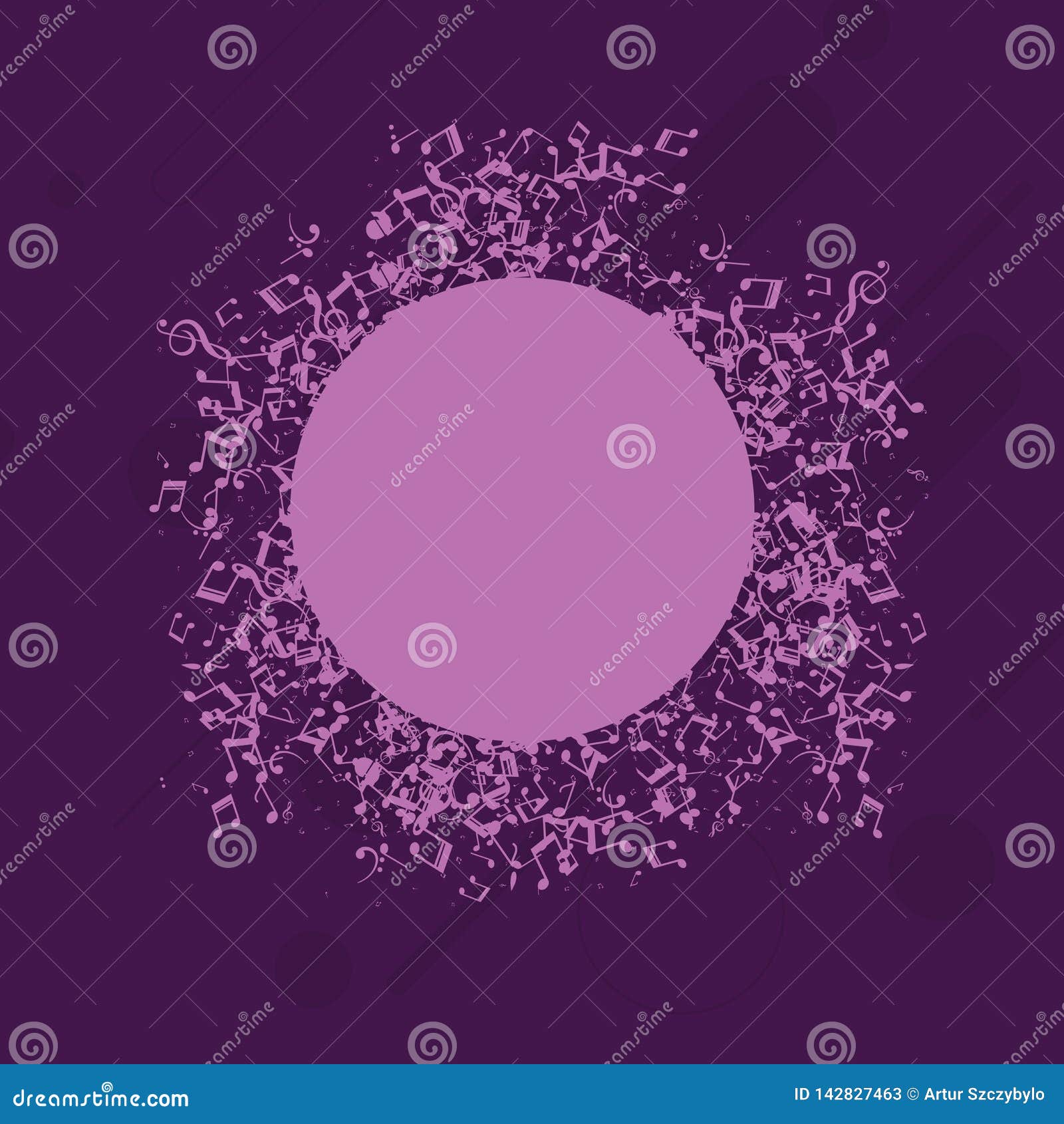 Disarrayed And Jumbled Musical Notes Icon Overlapping And Surrounding ...