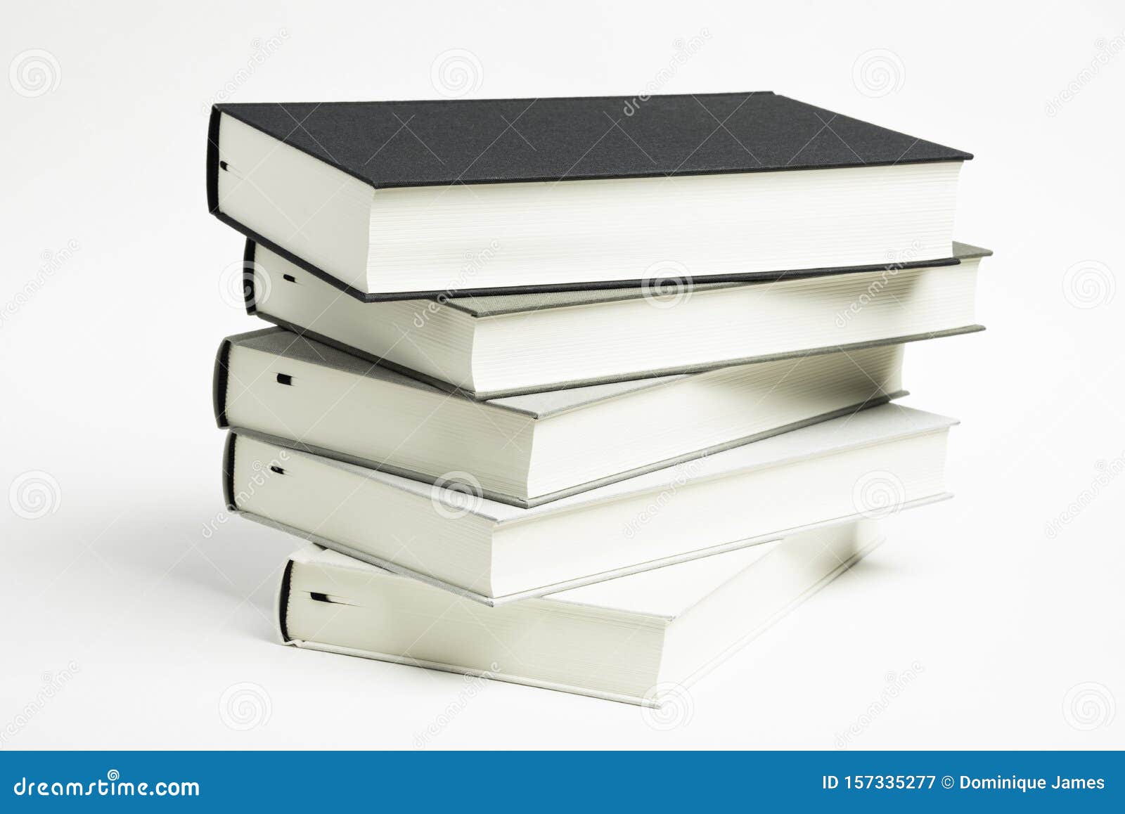A Disarrayed Stack of Cloth Bound Books Stock Image - Image of ...