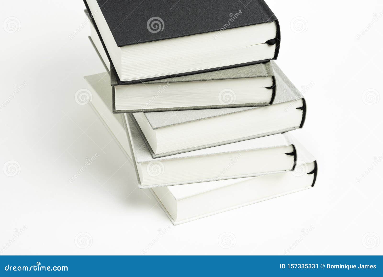 A Disarrayed Stack of Cloth Bound Books Stock Image - Image of books ...