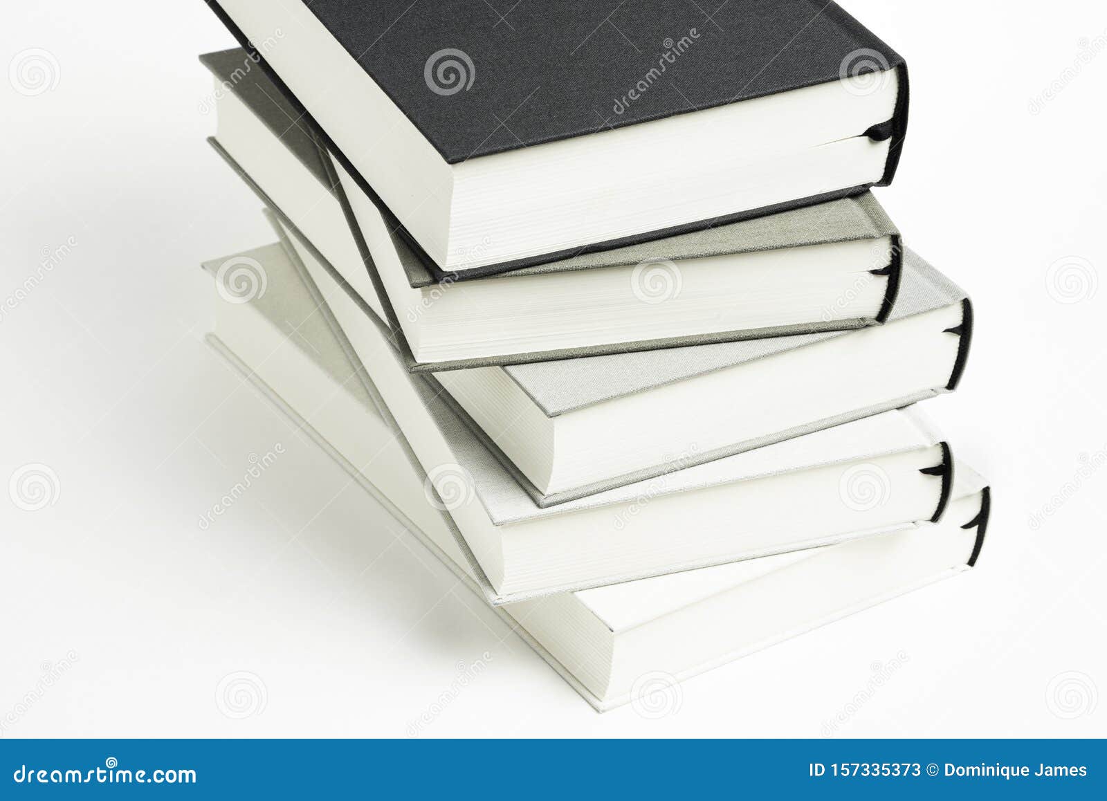A Disarrayed Stack of Cloth Bound Books Stock Image - Image of bound ...