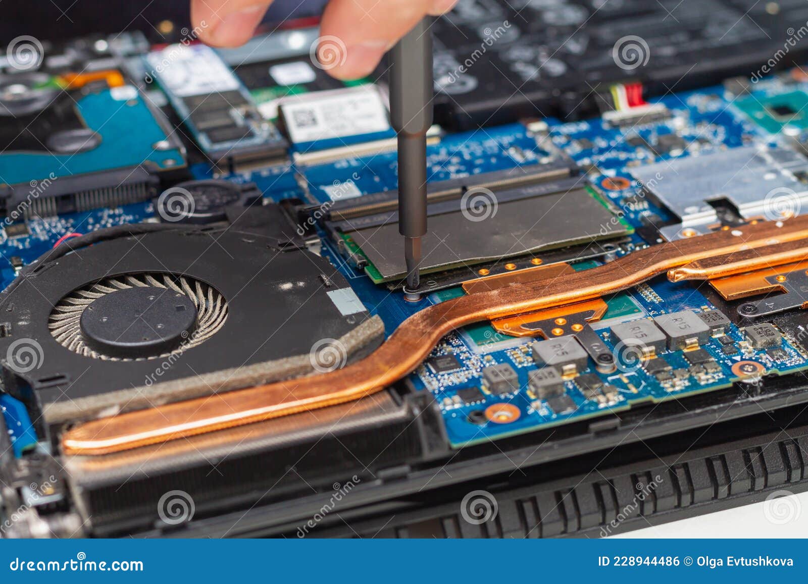 Disassemble the Laptop for Repair, Chips, Processor and Boards Inside ...