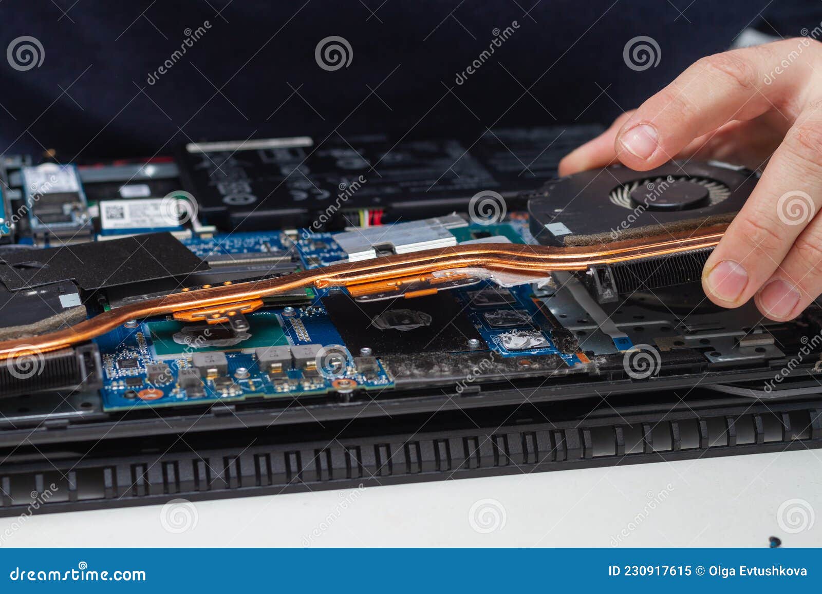 Disassemble the Laptop for Repair, Chips, Processor and Boards Inside ...