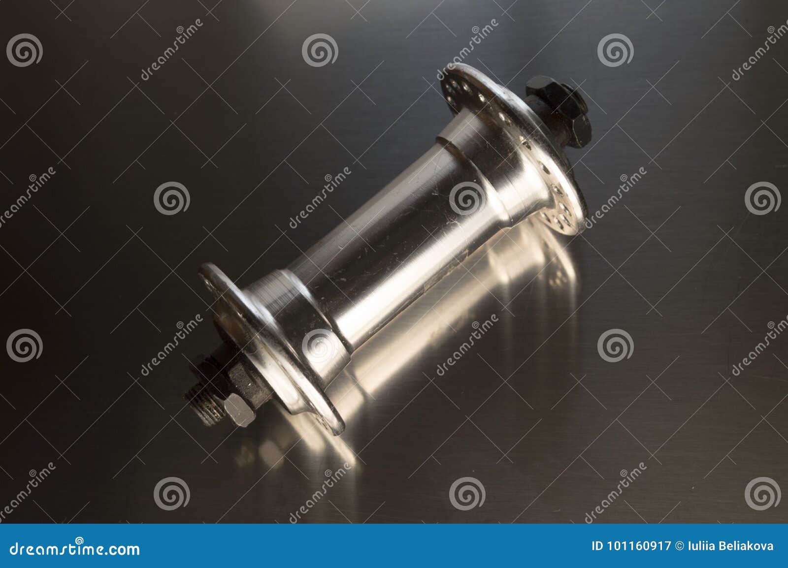 Worn-out Bicycle Bushing with Spokes Stock Image - Image of closeup ...