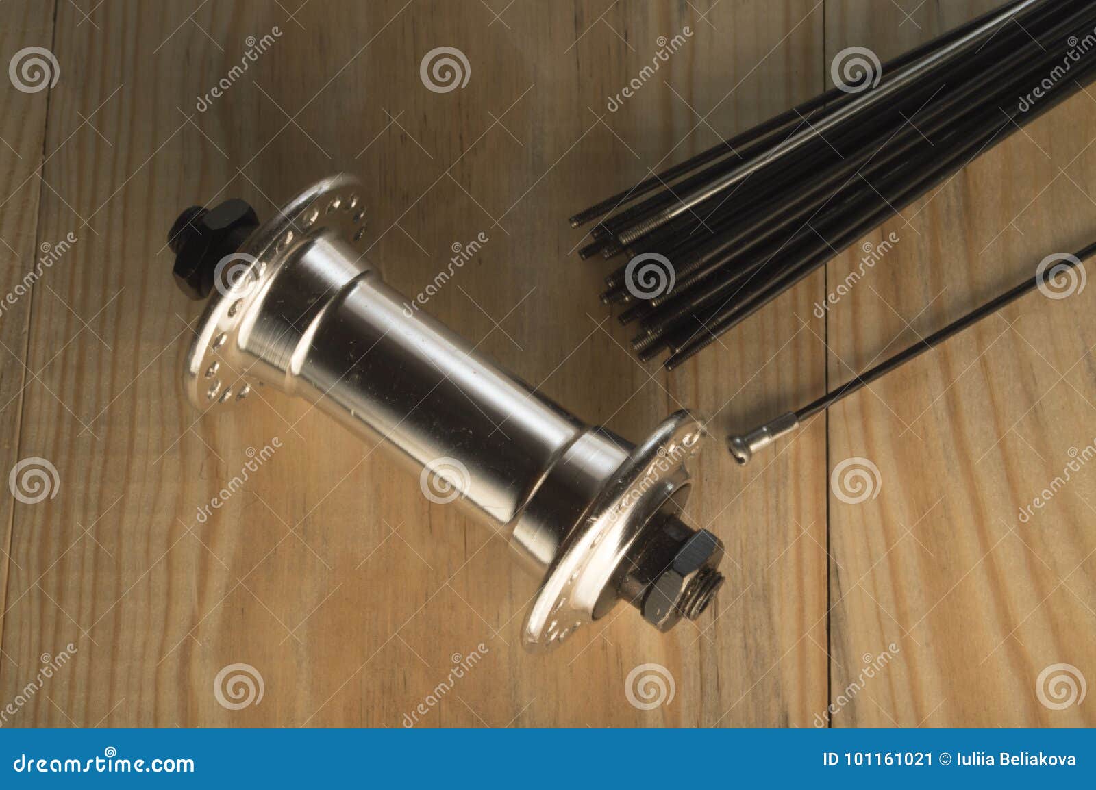 Worn-out Bicycle Bushing with Spokes Stock Image - Image of collar ...