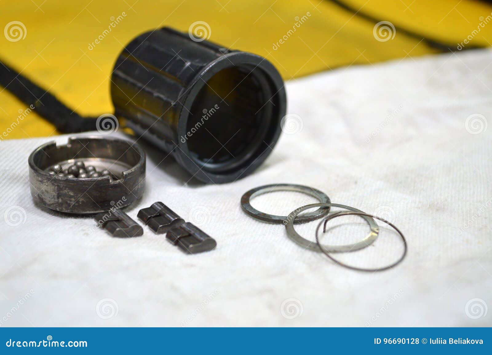 Worn-out Bicycle Bushing with Spokes Stock Photo - Image of bearing ...