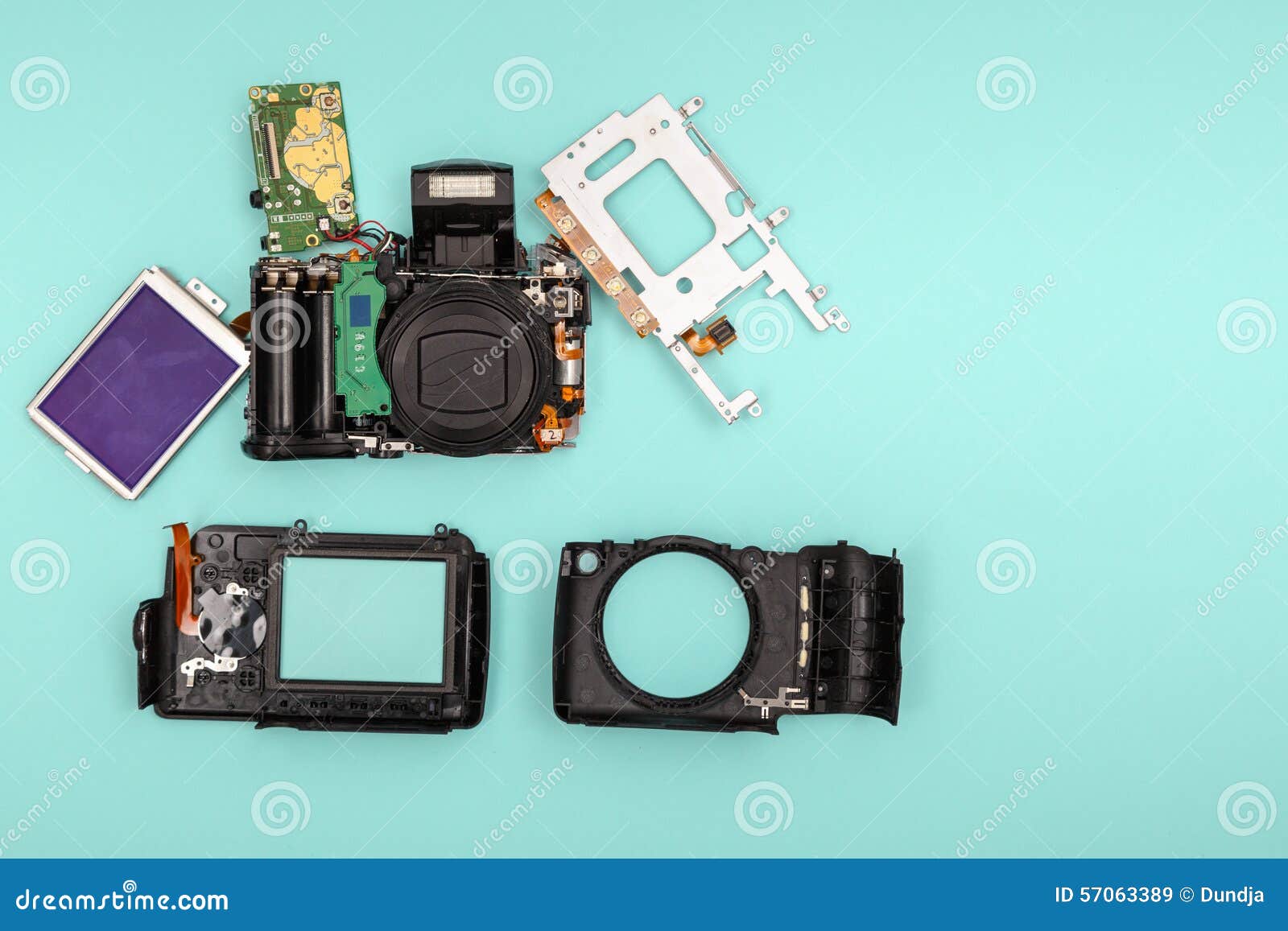 Disassembled camera stock image. Image of broken, hands - 57063389