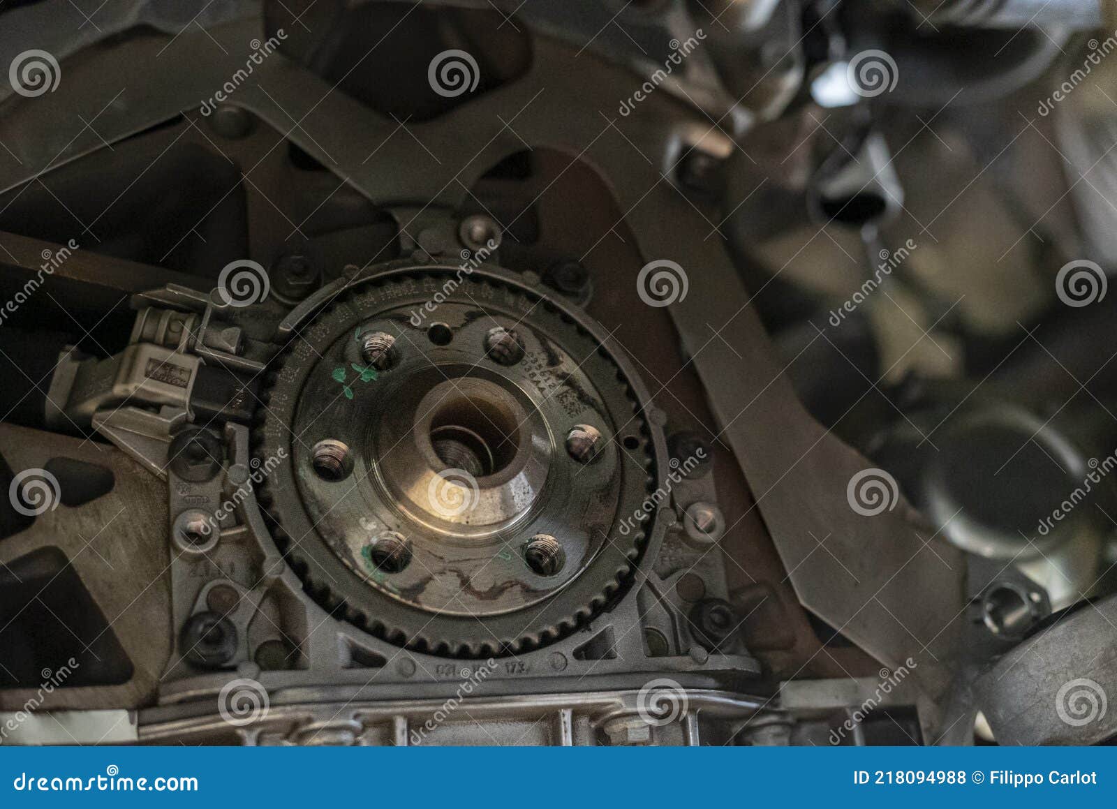 Disassembled car engine 2 stock photo. Image of repair - 218094988