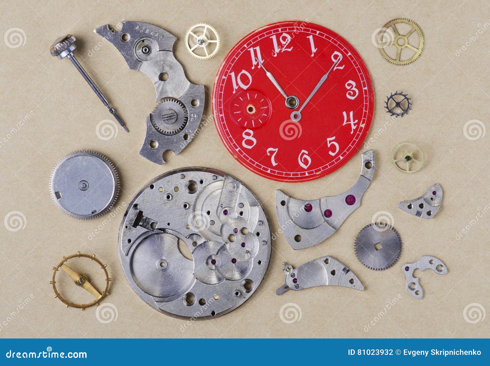 Disassembled the clock stock photo. Image of disassembled - 81023932