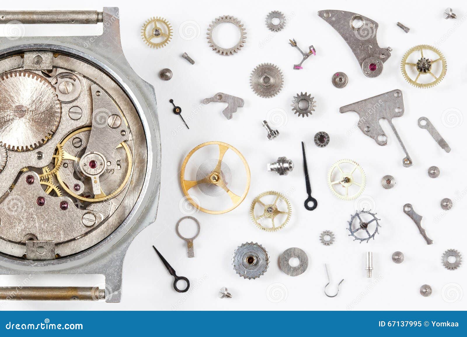 Disassembled Clock Light Background Stock Photos - Free & Royalty-Free ...