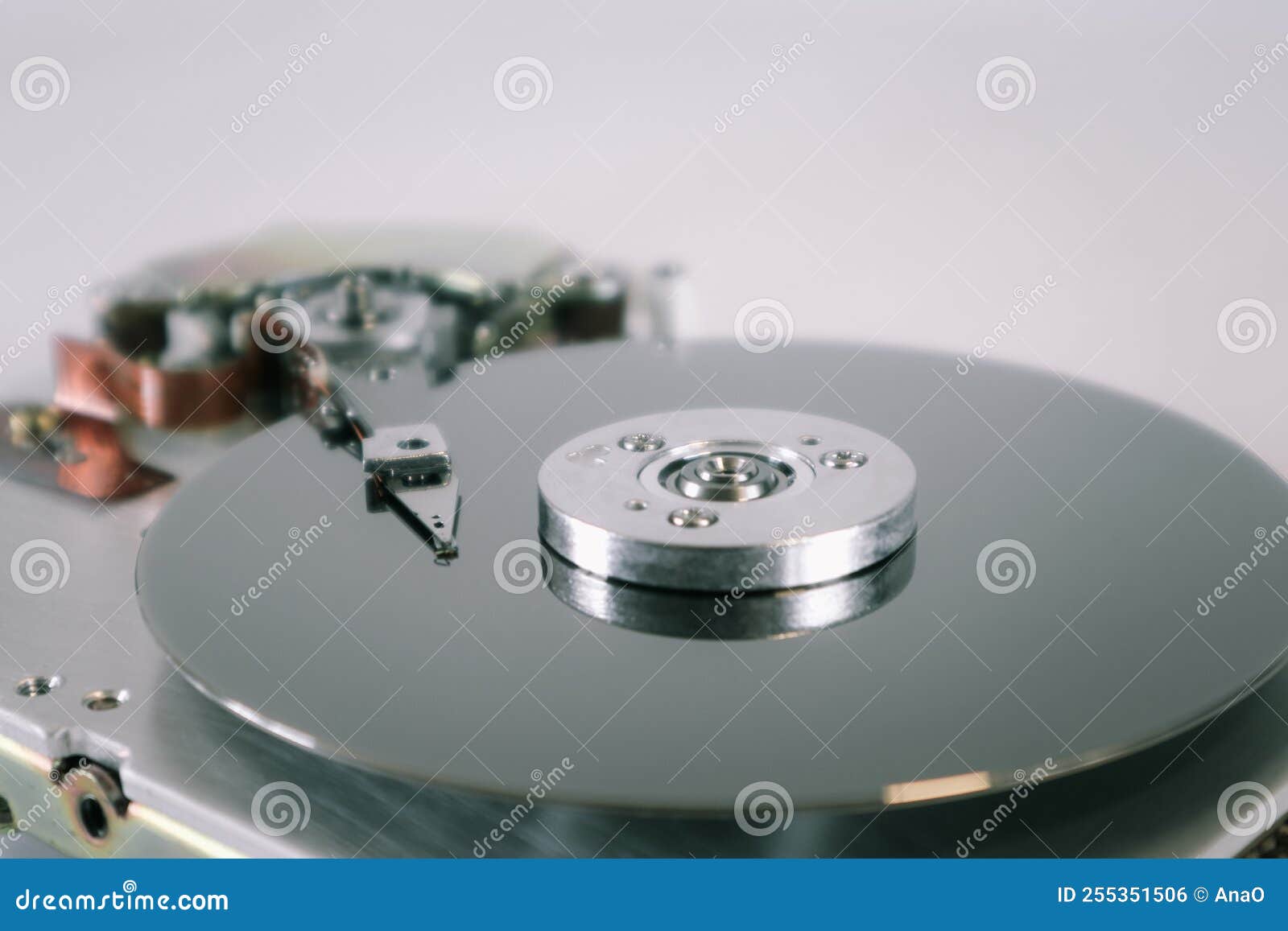 Disassembled Computer Hard Drive. Data Hard Drive Backup Disc Hdd Disk ...