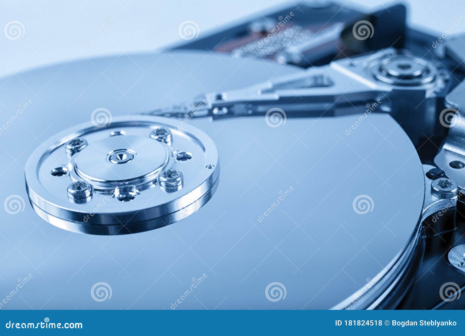 Disassembled Computer Hard Drive with Mirror Disks. Stock Photo - Image ... Disassembled Computer Hard Drive with Mirror Disks. Stock Photo - Image ...