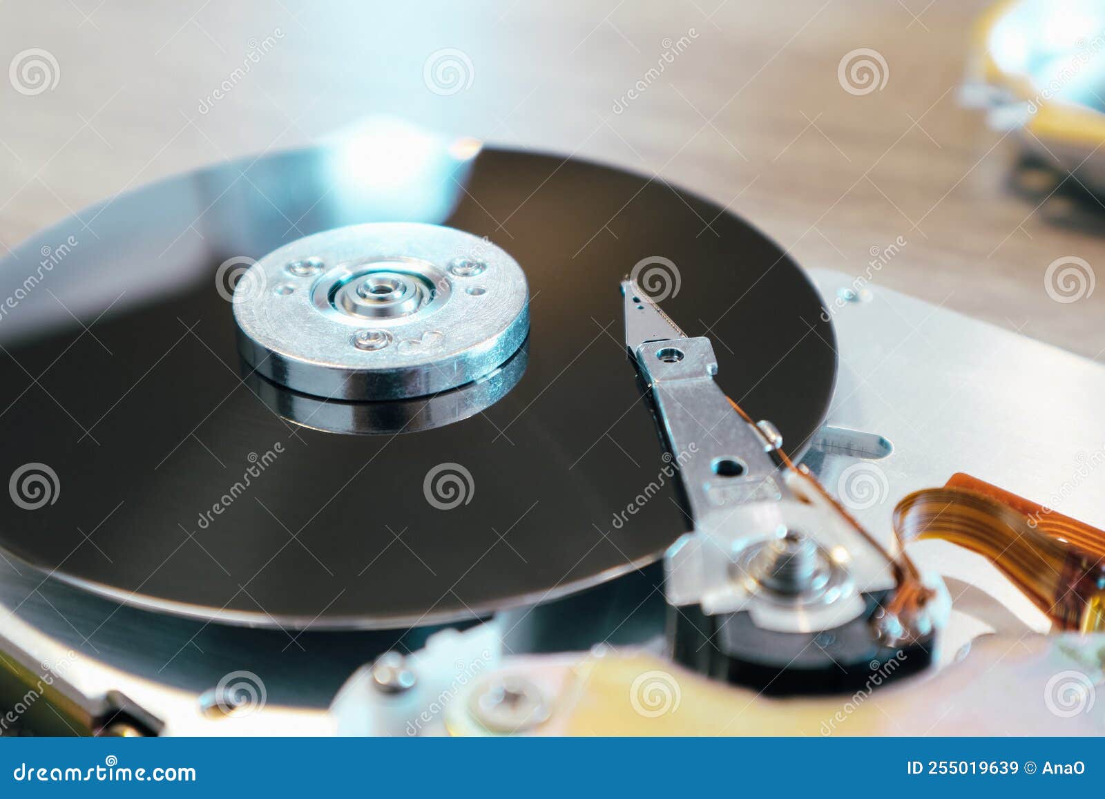 Disassembled Computer Hard Drive. Data Hard Drive Backup Disc Hdd Disk ...