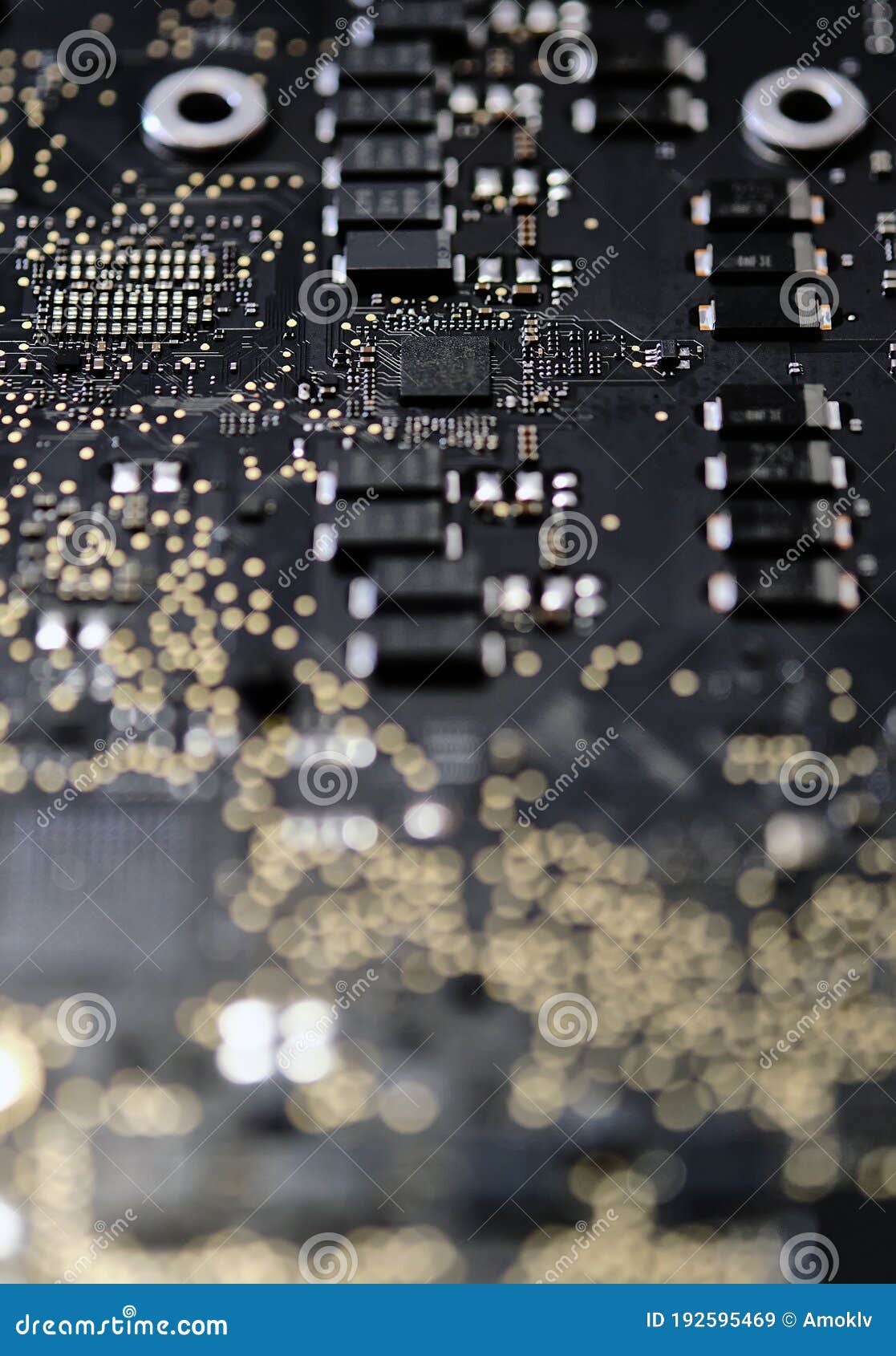 Disassembled Computer Inside of Device Desktop Close Up View Background ...