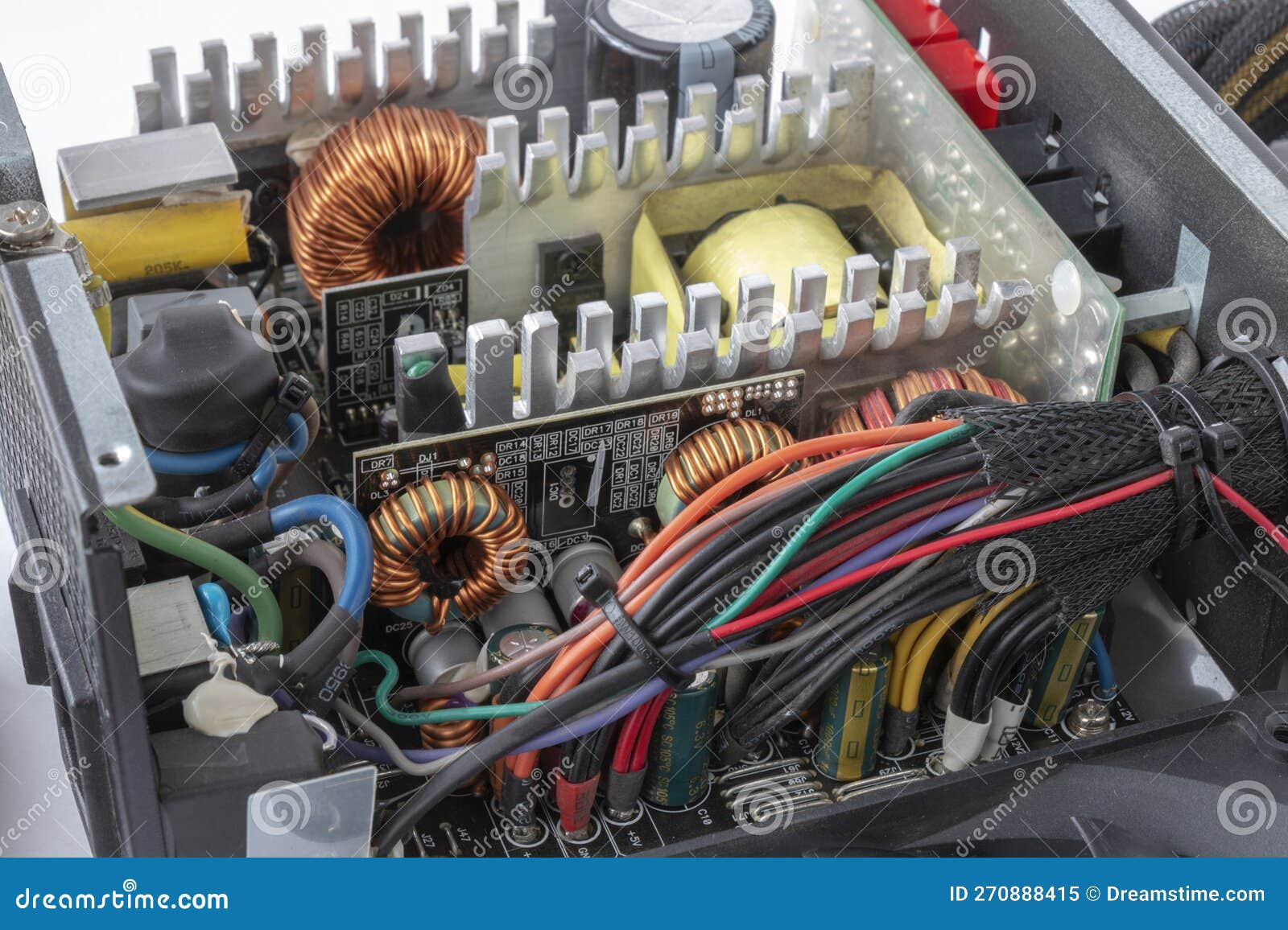 Computer AC Power Supply Asus Rog Thor 1000w On A Dark Background ...