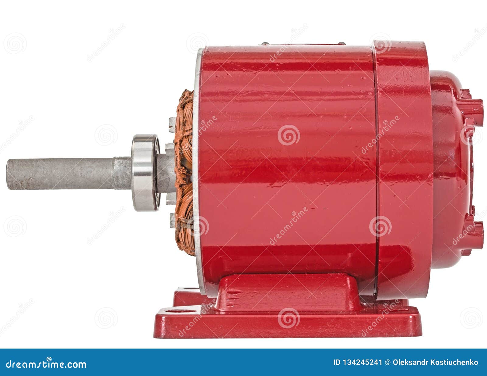 Disassembled of Electric Motor, Isolated on White Background Stock ...
