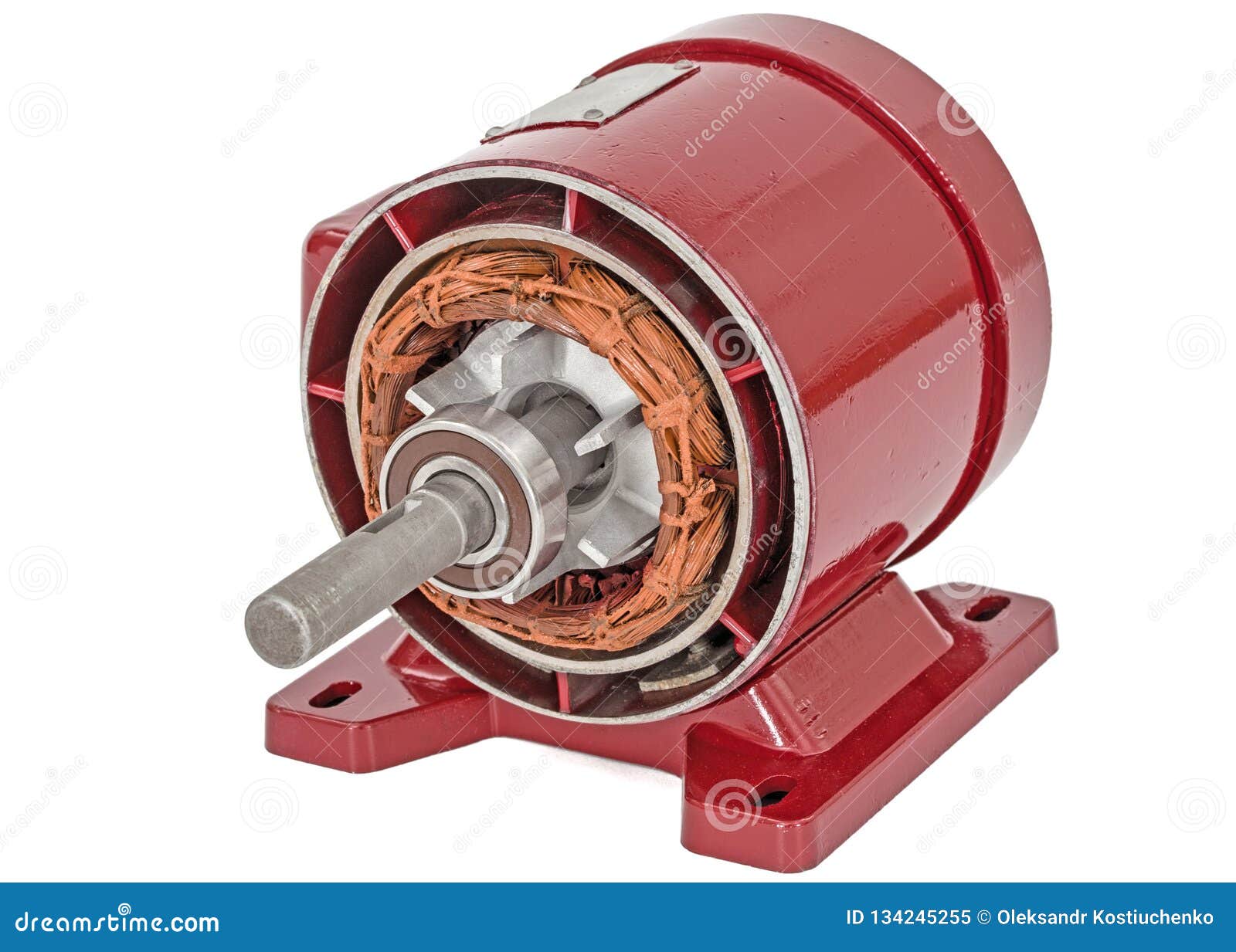 Disassembled of Electric Motor, Isolated on White Background Stock ...