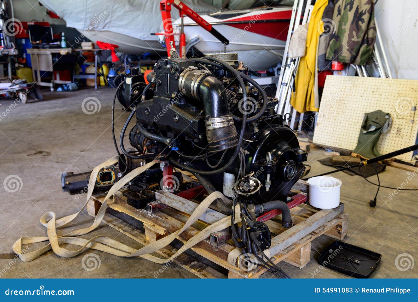 Disassembled engine stock image. Image of mechanical - 54991083