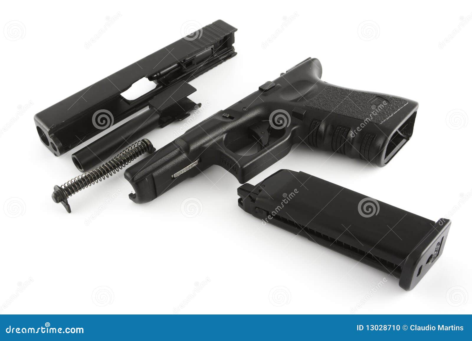 Disassembled firearm stock photo. Image of defence, disassemble - 13028710