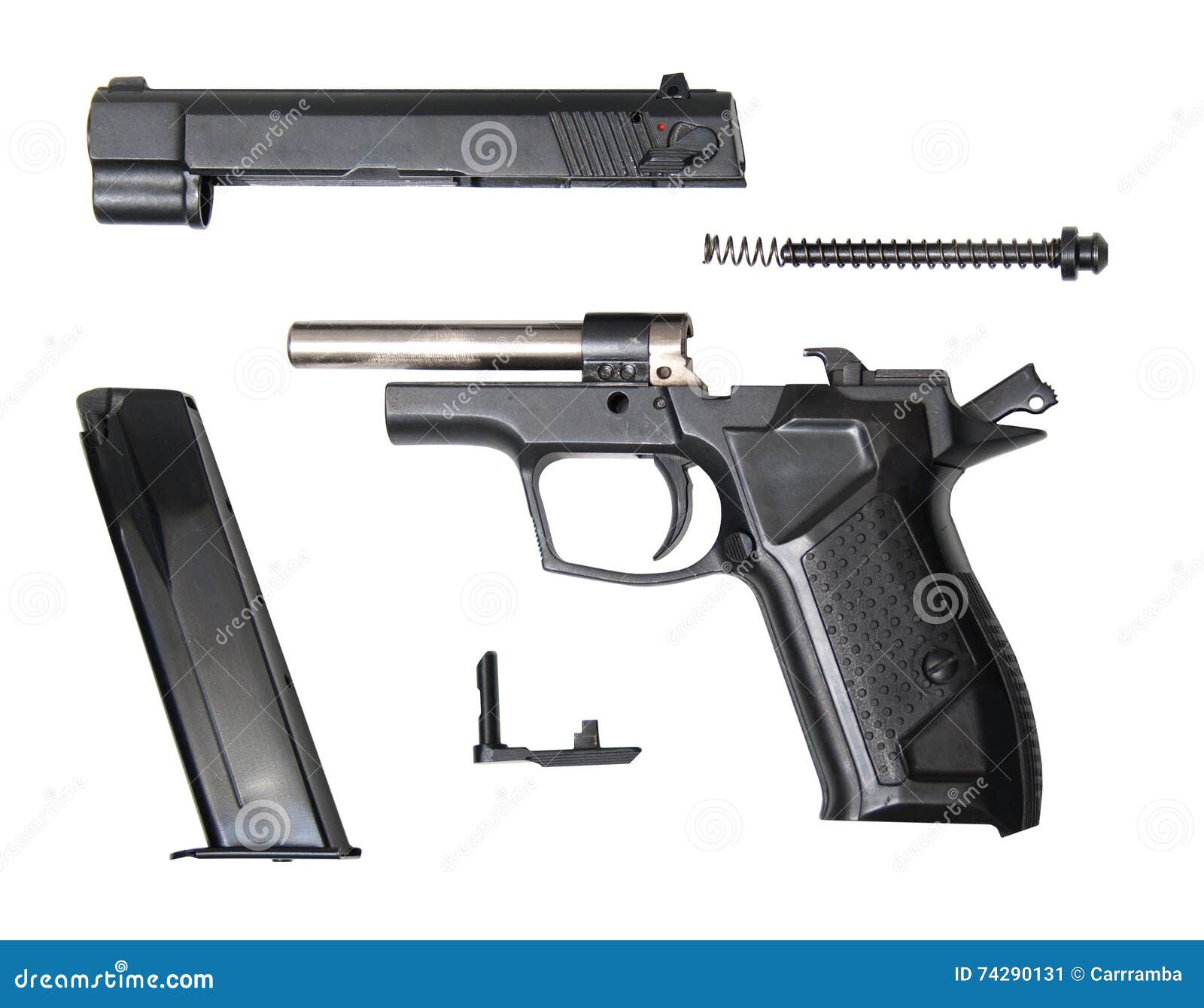 Disassembled Fort-12r Traumatic Gun Stock Image - Image of close ...