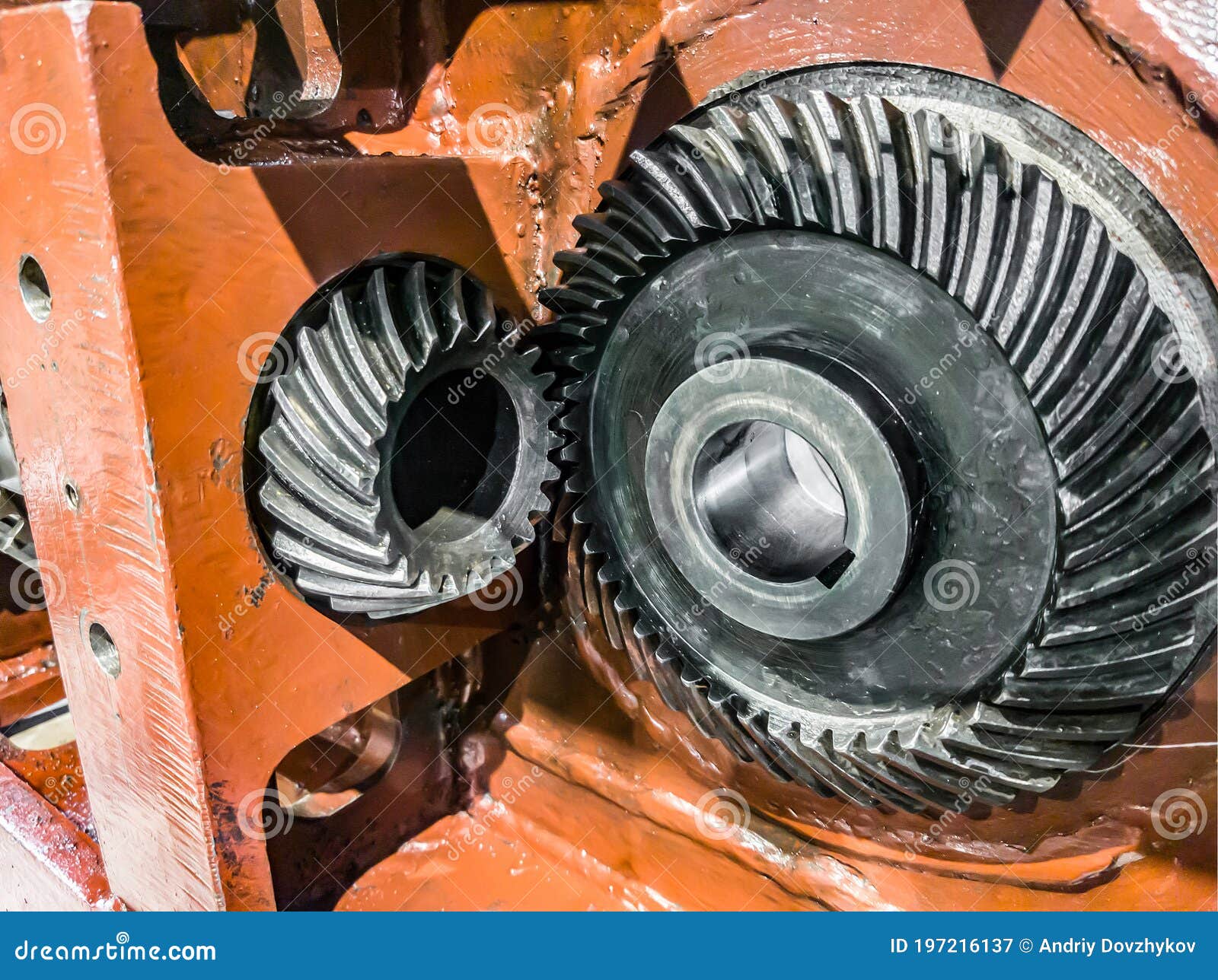 Disassembled Gearbox For Clutch Repair And Gears. Transmission For ...