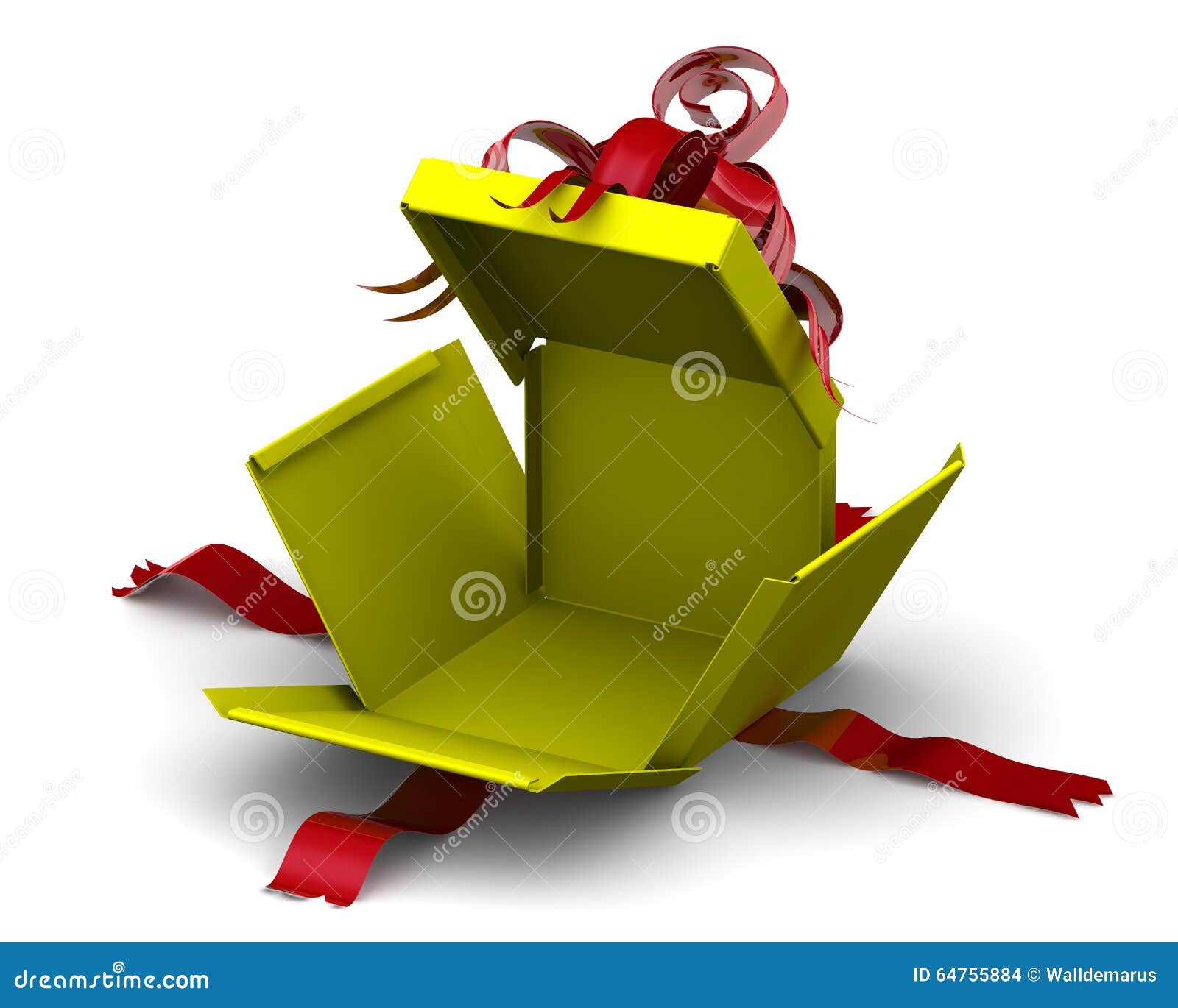 Disassembled gift box stock illustration. Illustration of single - 64755884