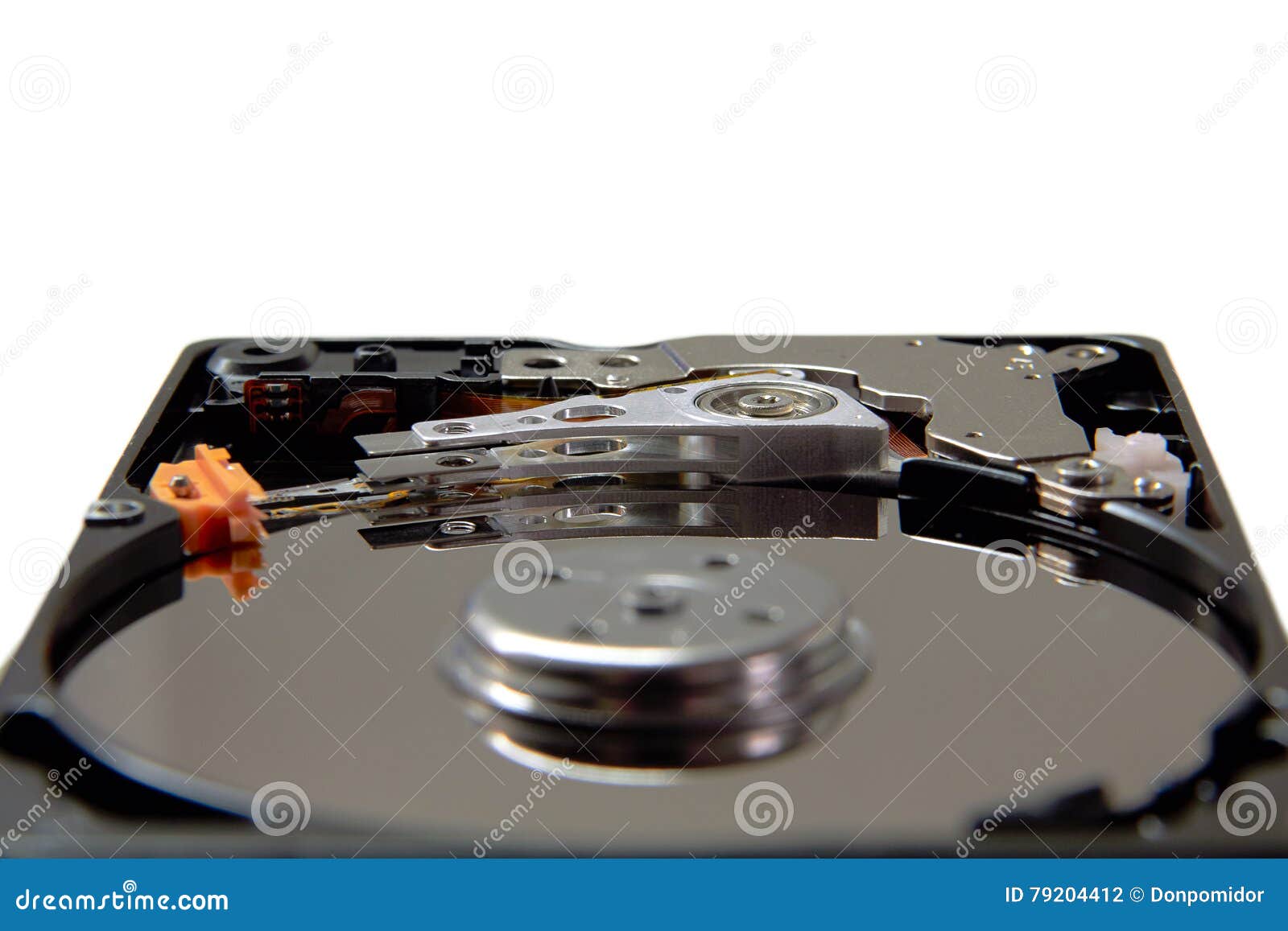 Disassembled Hard Drive. Part of Laptop Stock Photo - Image of industry ...