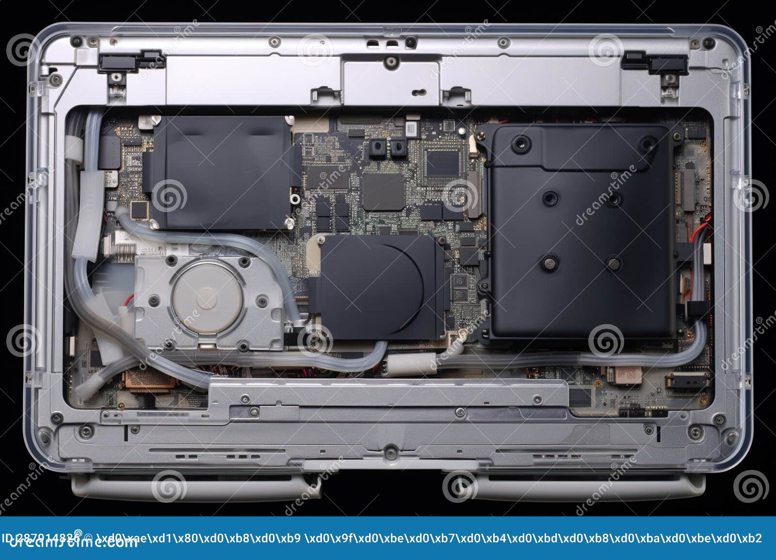 Disassembled Laptop. View from Above Stock Photo - Image of broken ...