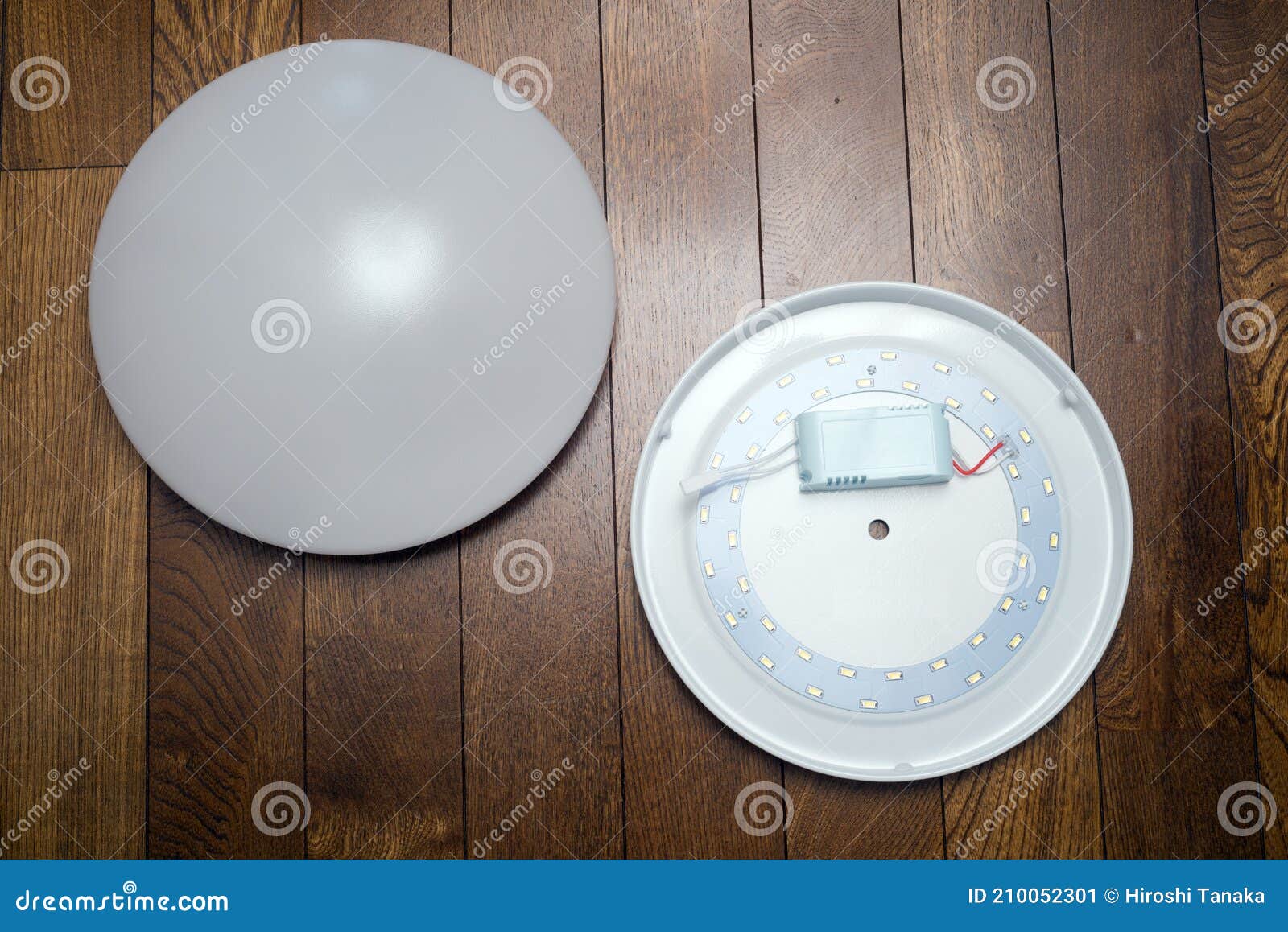 Disassembled LED Ceiling Light Stock Image - Image of construction ...