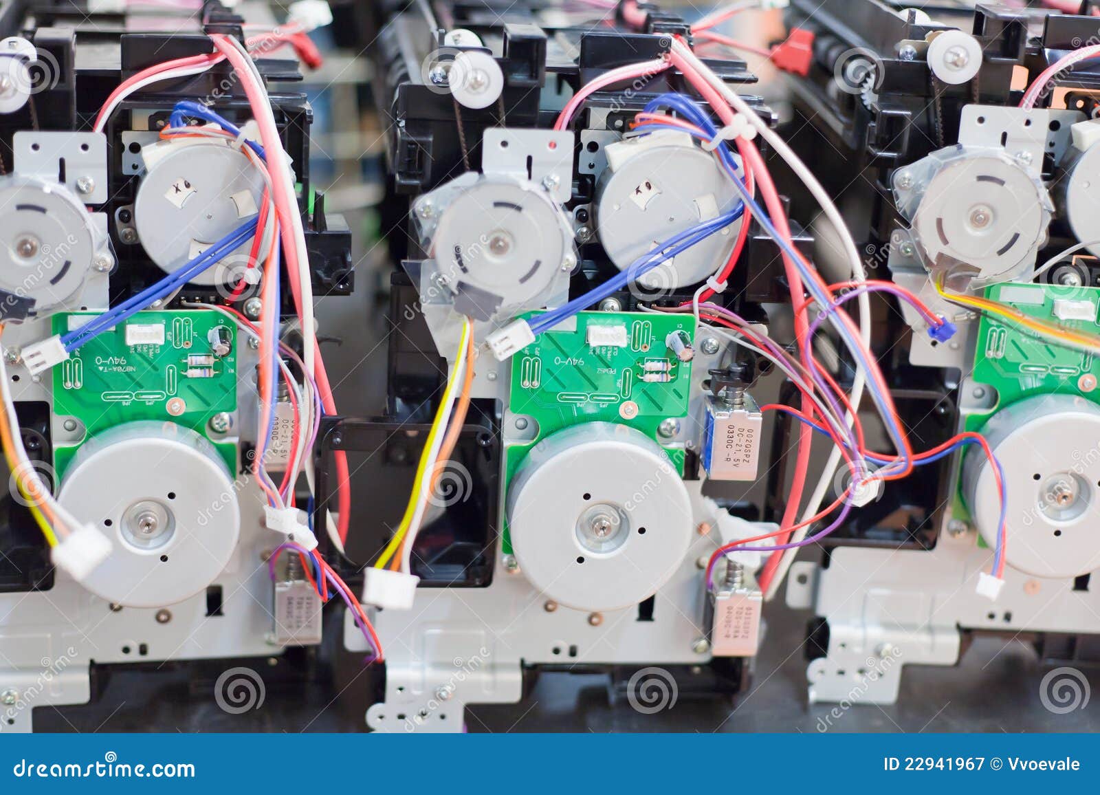 Disassembled Mechanisms of Printers Stock Image - Image of mechanism ...