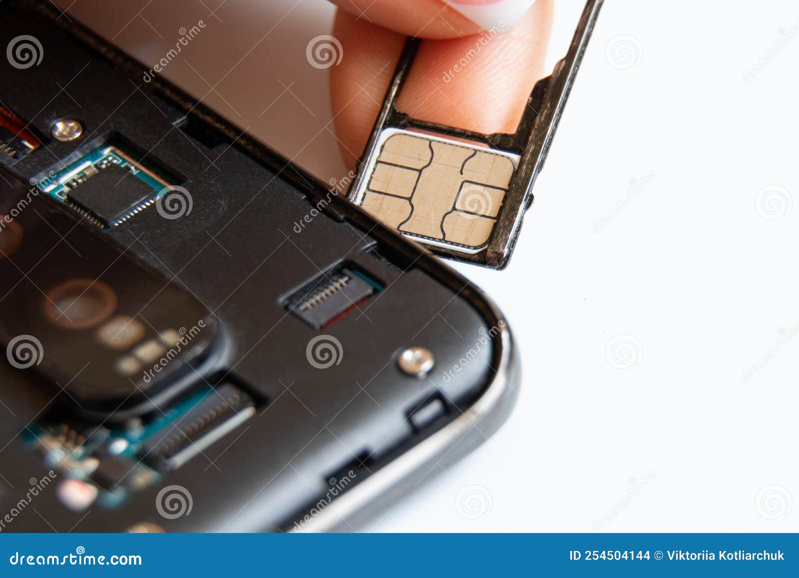Disassembled Mobile Phone, Phone Repair and Maintenance Stock Photo ...