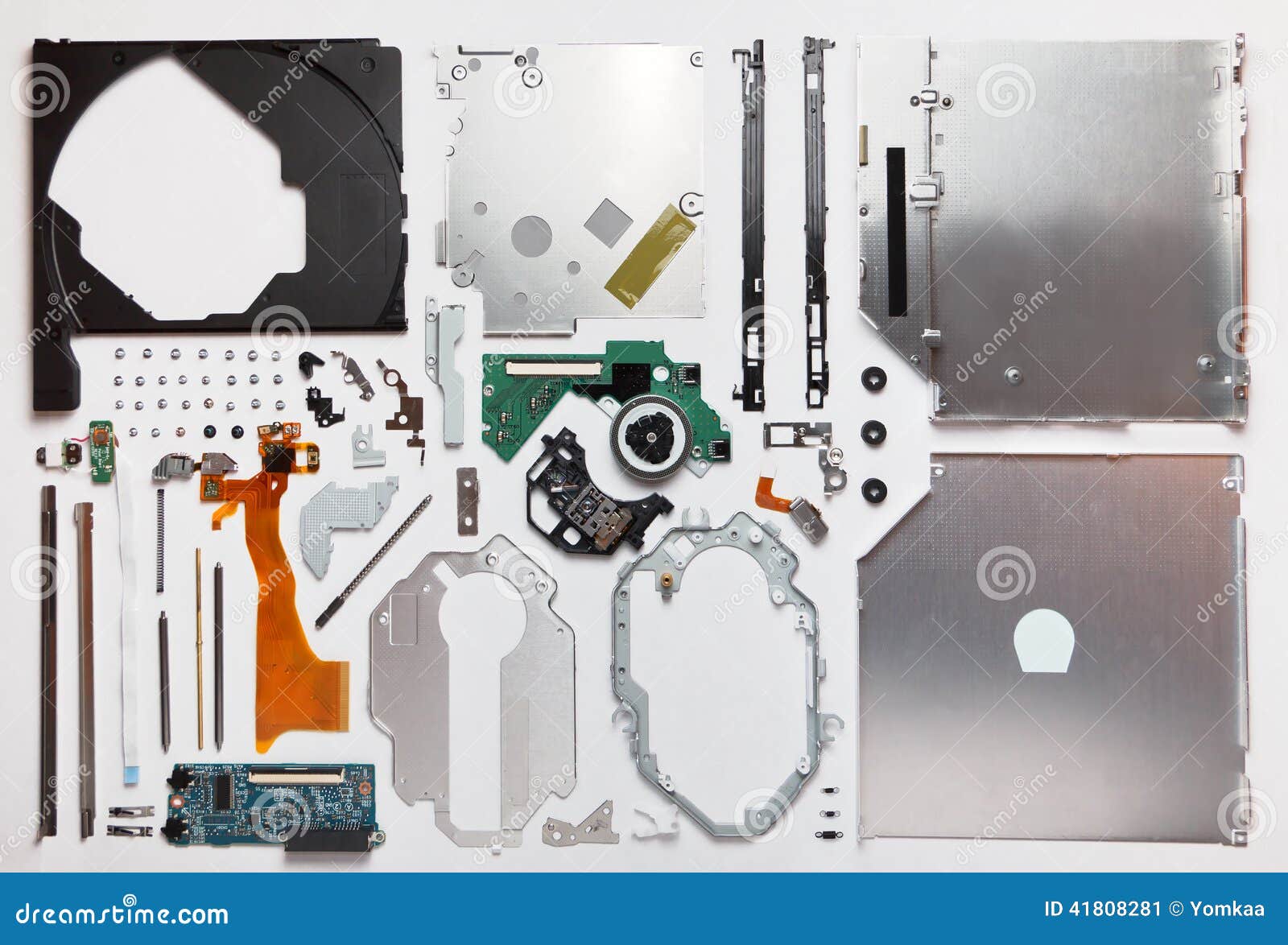 Disassembled Optical Drive Cd Dvd Rom Stock Image - Image of drive ...