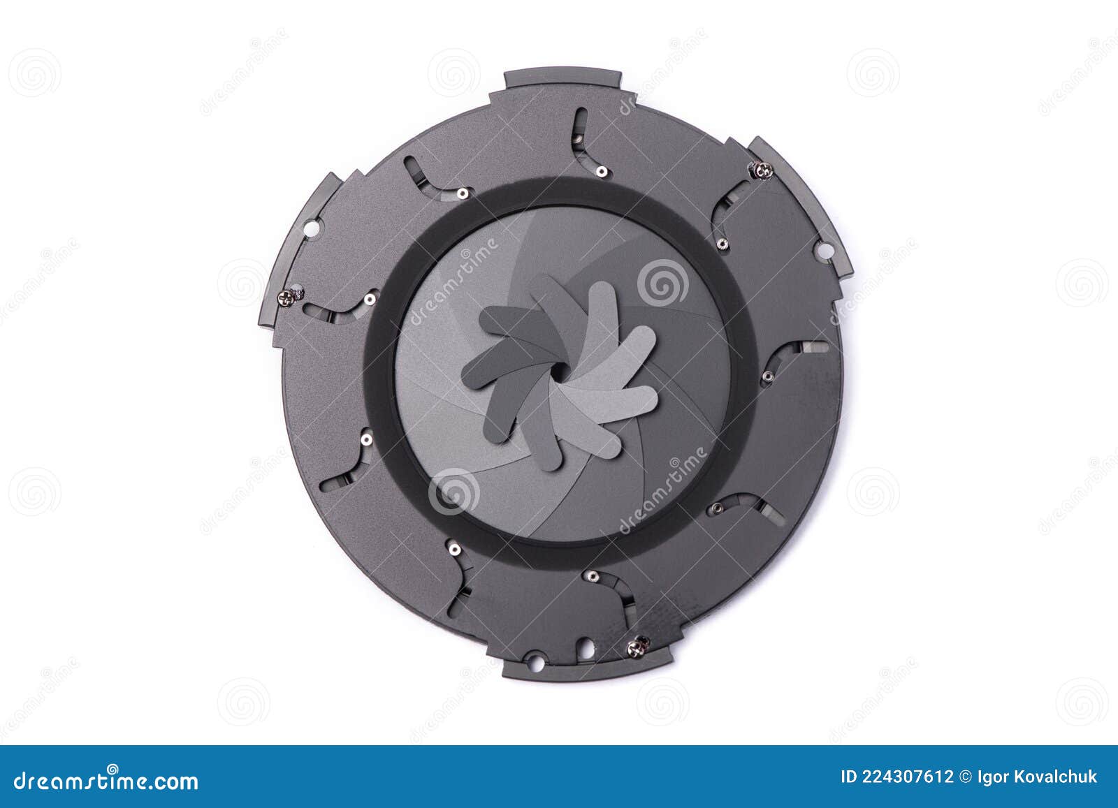 Disassembled Part of the Aperture of the Camera Lens Stock Photo ...