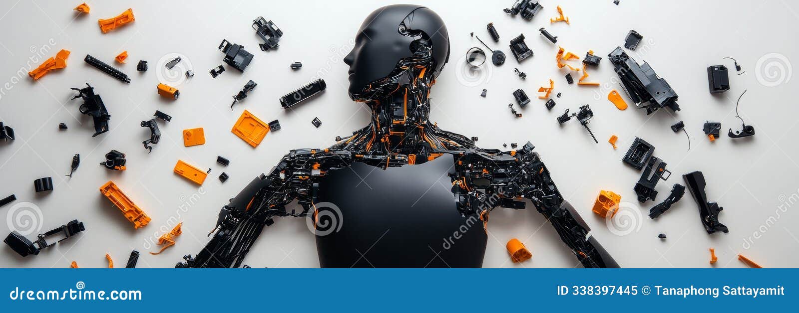 Disassembled Robotic Figure A Visual Metaphor For Broken Technology ... Disassembled Robotic Figure A Visual Metaphor For Broken Technology ...