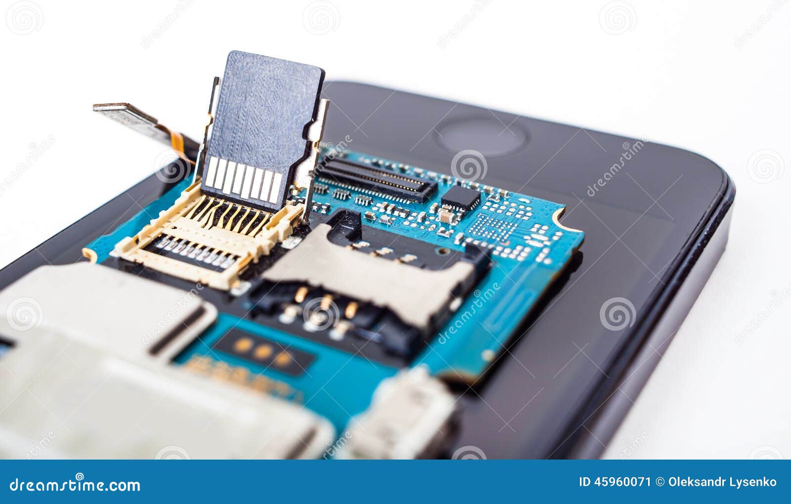 Disassembled smartphone stock image. Image of broken - 45960071