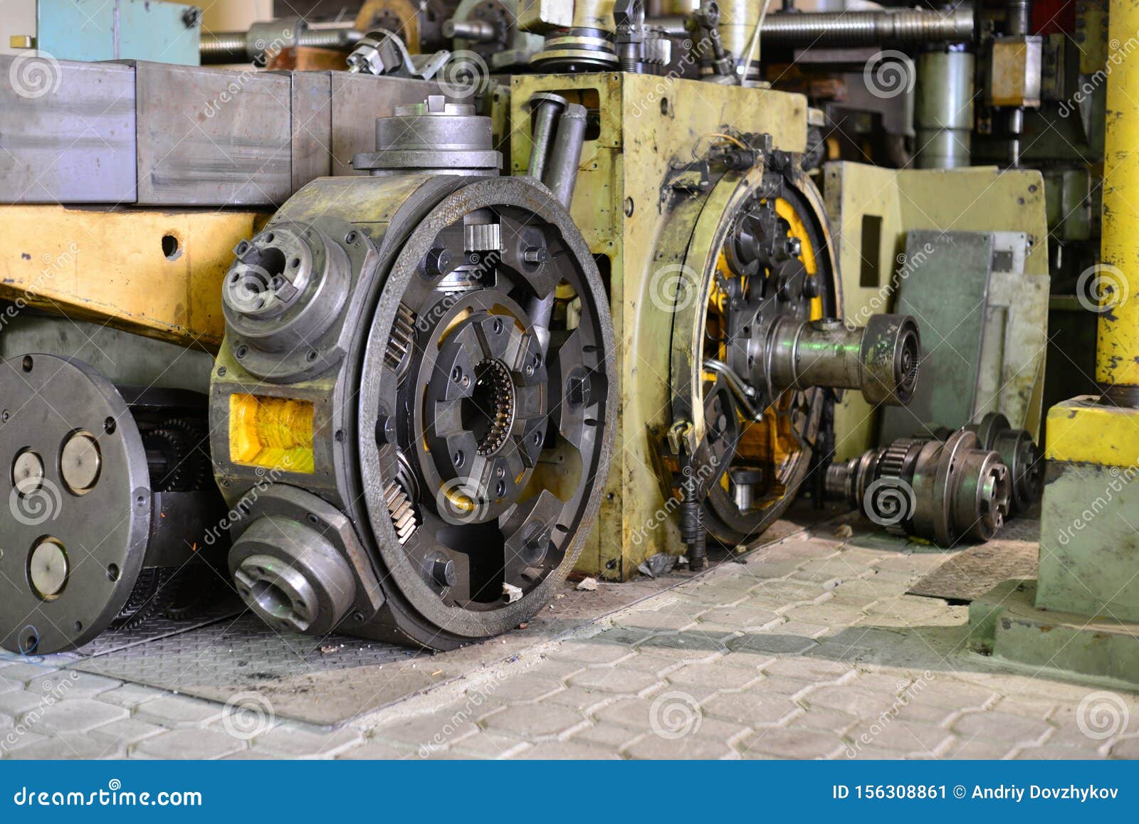 Disassembled Spindle of a Cnc Machine. Preparation of Machine Equipment ...