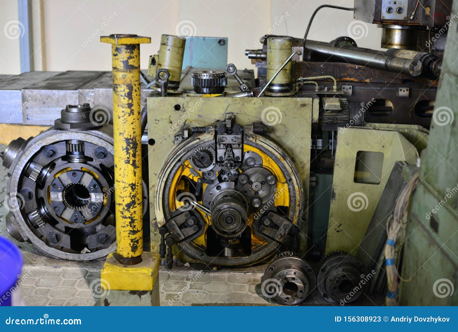 Disassembled Spindle of a Cnc Machine. Preparation of Machine Equipment ...