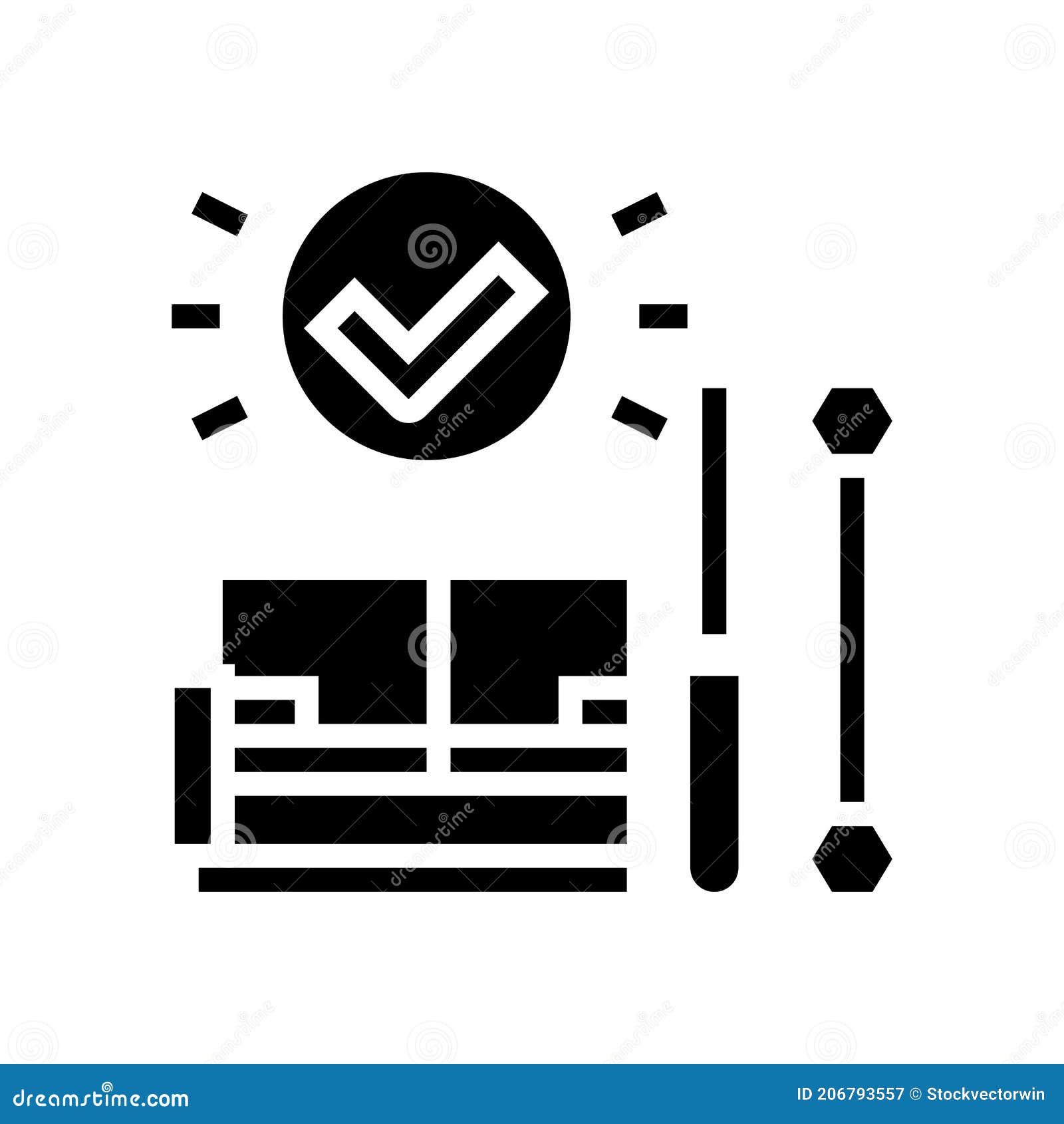 Disassembly and Assembly of Sofa Glyph Icon Vector Illustration Stock ...