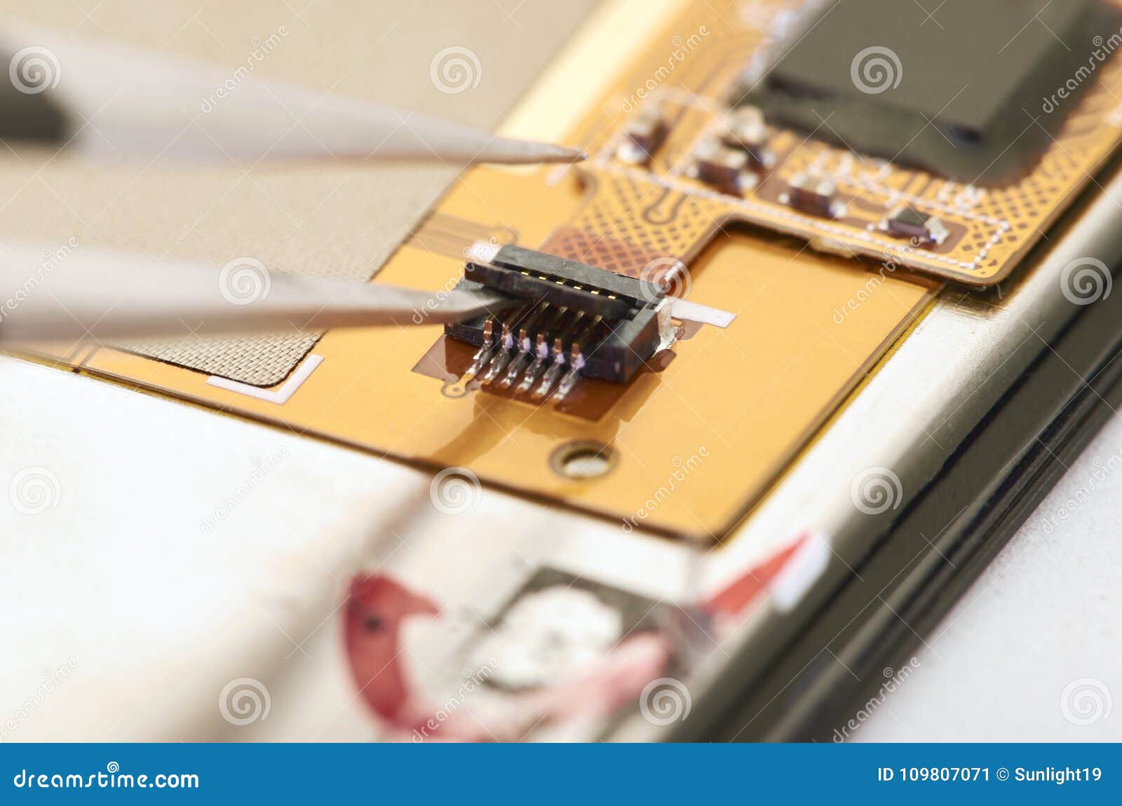 Smartphone Disassembly Motherboard Exposed. Stock Image | CartoonDealer ...
