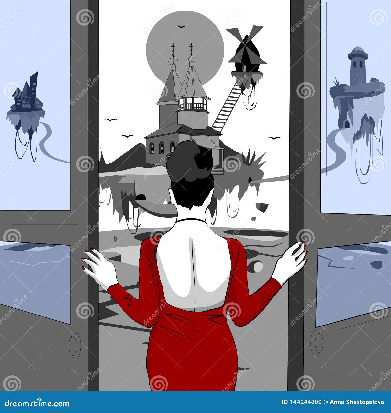 Disaster, the Earth is Crumbling Stock Vector - Illustration of ...