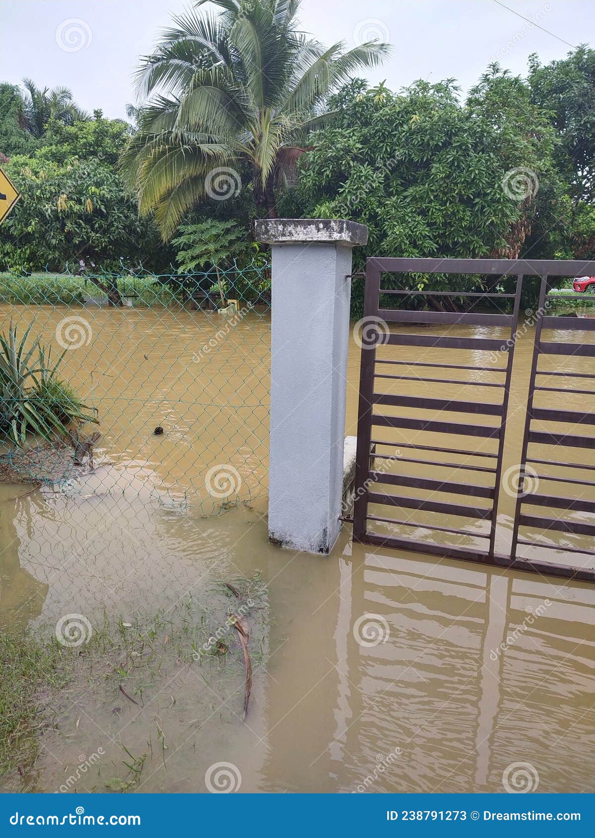 Disaster Flood at Klang Meru Selangor Stock Image - Image of flood ...