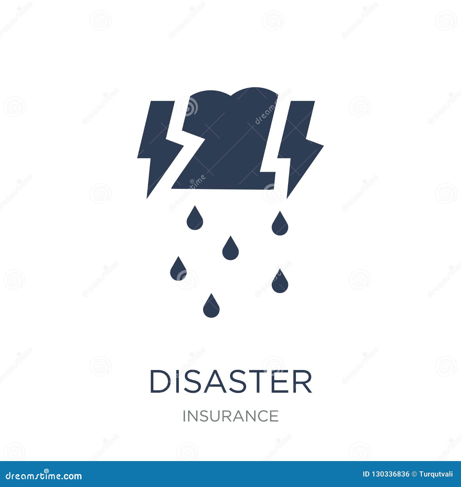 Disaster Icon. Trendy Flat Vector Disaster Icon on White Background ...