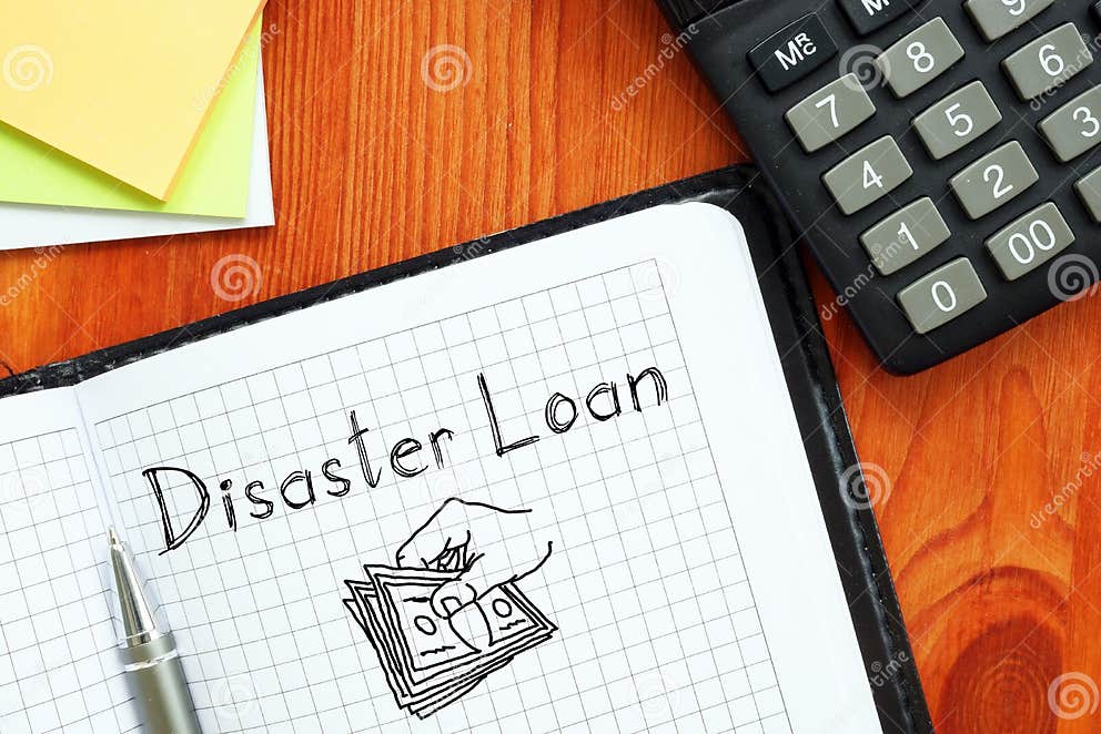 Disaster Loan is Shown on the Photo Using the Text Stock Photo - Image ...