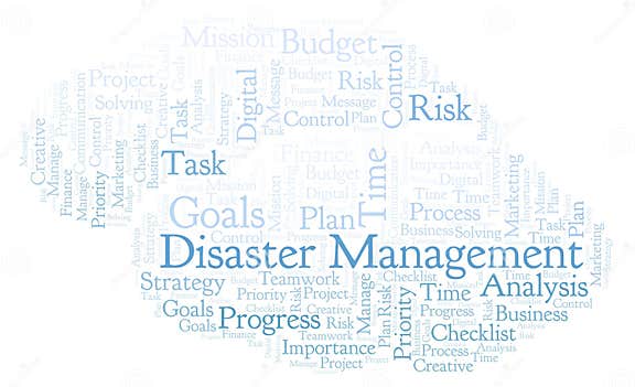 Disaster Management Word Cloud, Made with Text only. Stock Illustration ...