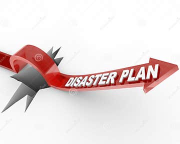 Disaster Plan - Arrow Jumping Over Hole Stock Illustration ...