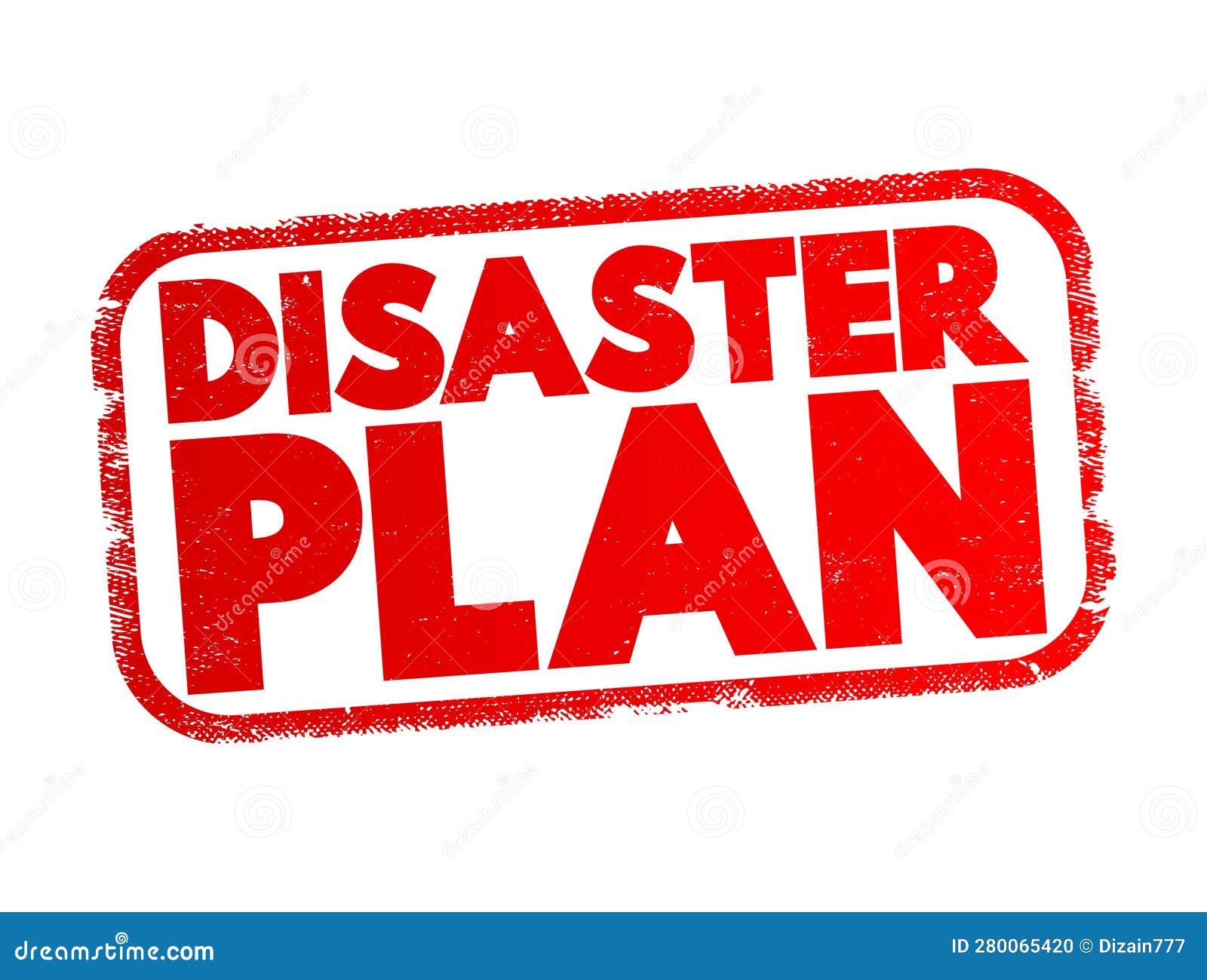 Disaster Plan Text Stamp, Concept Background Stock Illustration ...