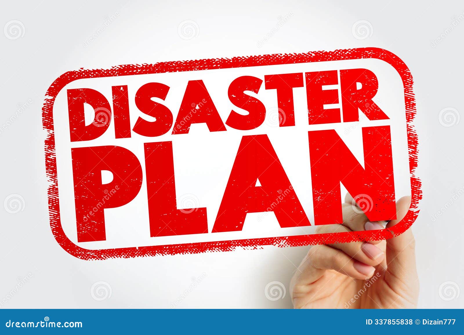 Disaster Plan Text Stamp, Concept Background Stock Photo - Image of ...