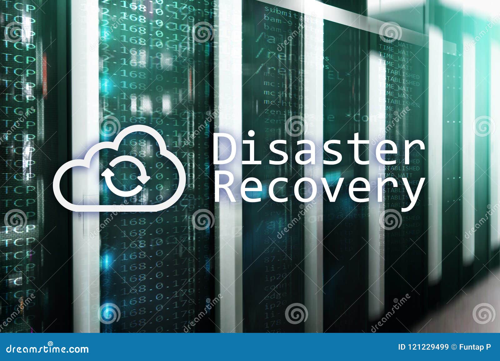 DIsaster Recovery. Data Loss Prevention Stock Image - Image of ...